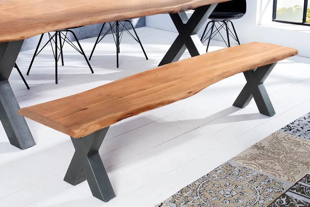 Designová lavice Massive X Honey 200 cm akácie