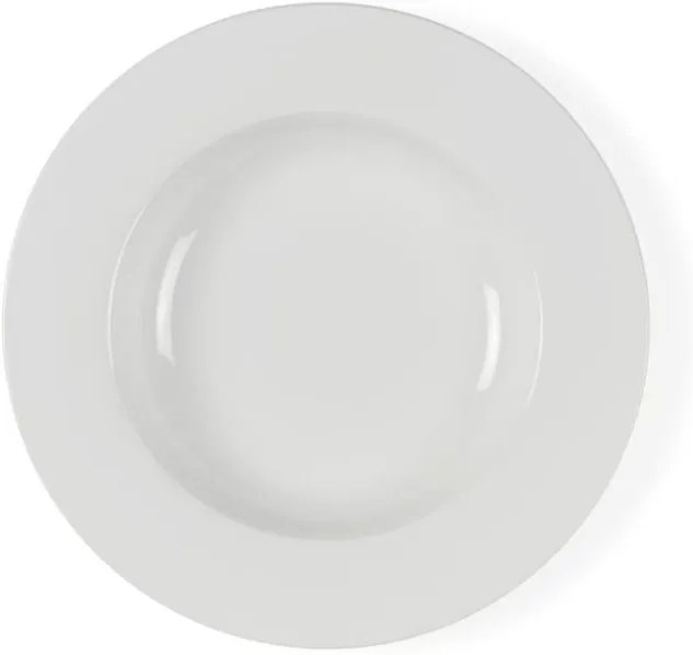Bílý porcelánový polévkový talíř Bitz Mensa, průměr 23 cm