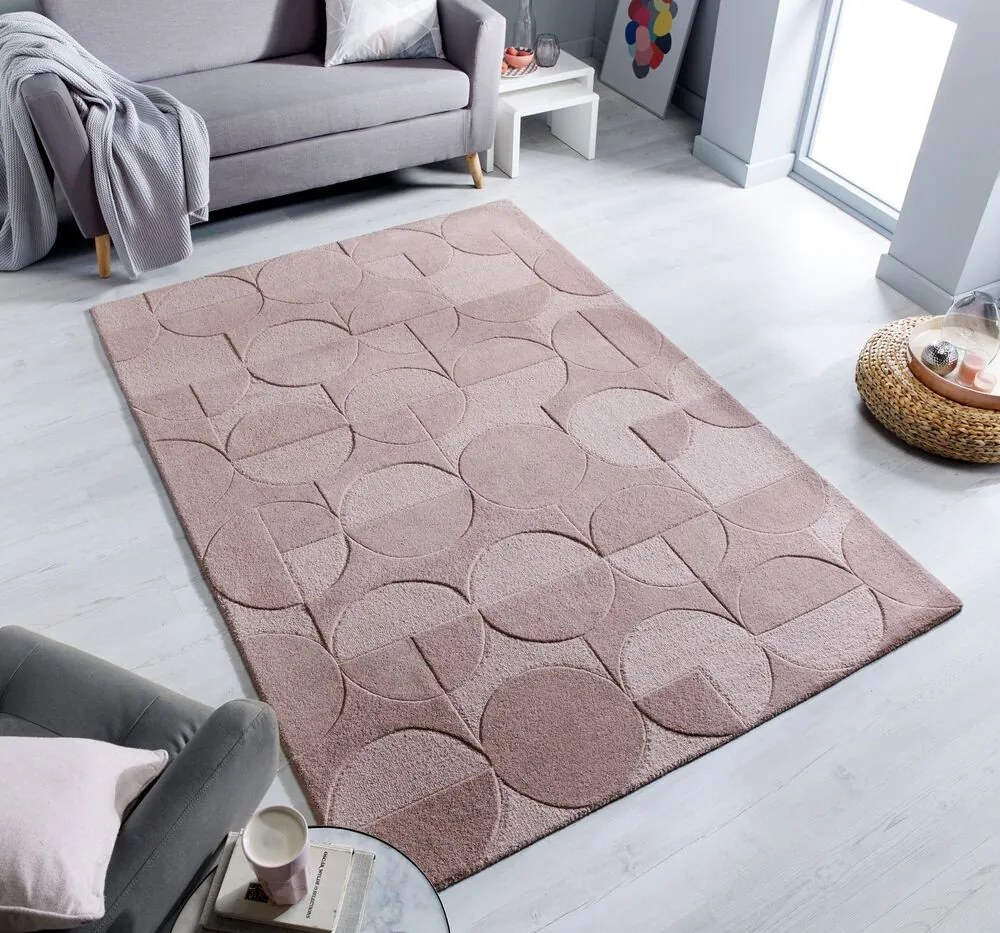 Flair Rugs koberce Kusový koberec Moderno Gigi Blush Pink Rozměry koberců: 120x170