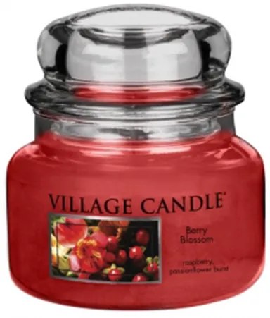 Village Candle Vonná svíčka ve skle, Červené květy - Berry Blossom, 11oz