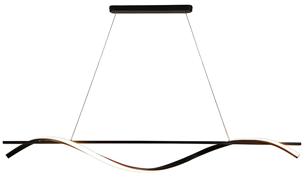 Toolight Toolight, LED závěsná lampa 120cm, 27W, 3000K, LHJ019-CP, černá, OSW-50004