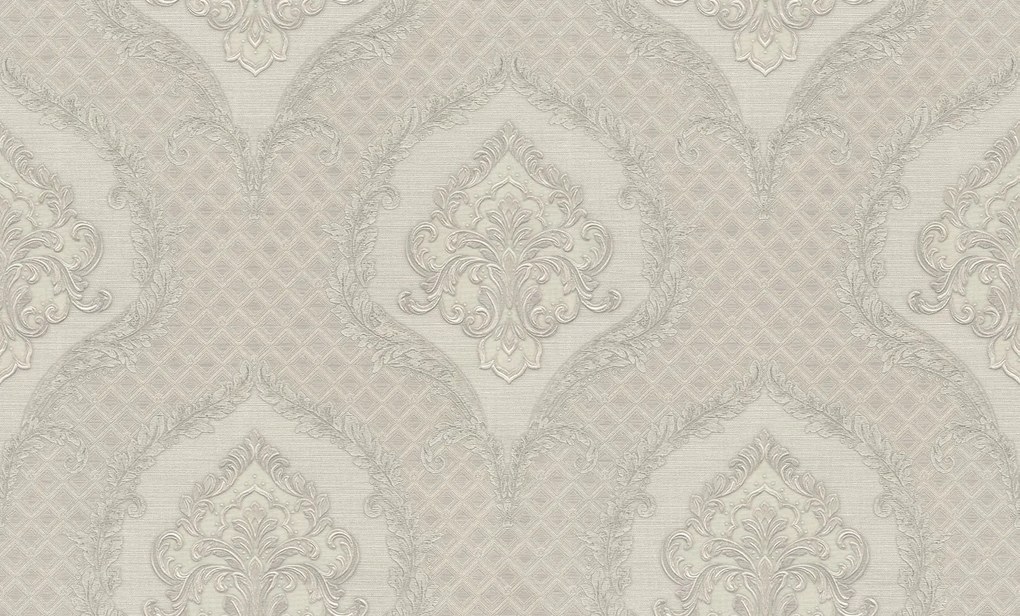 Luxusní stříbrno-krémová zámecká vliesová tapeta na zeď, GF62038, Gianfranco Ferre´Home N.3, Emiliana Parati