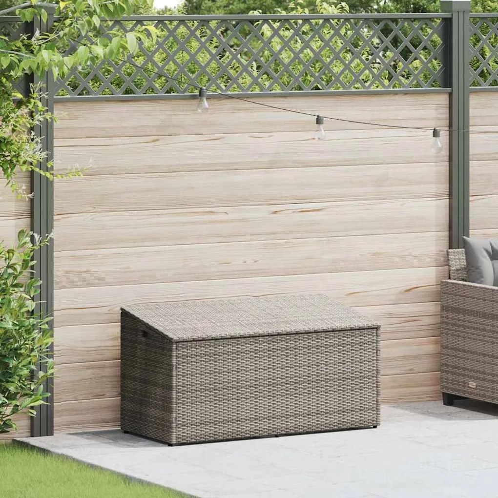vidaXL Zahradní úložný box 110 x 50 x 58 cm polyratan [4104069] Barva: Béžová