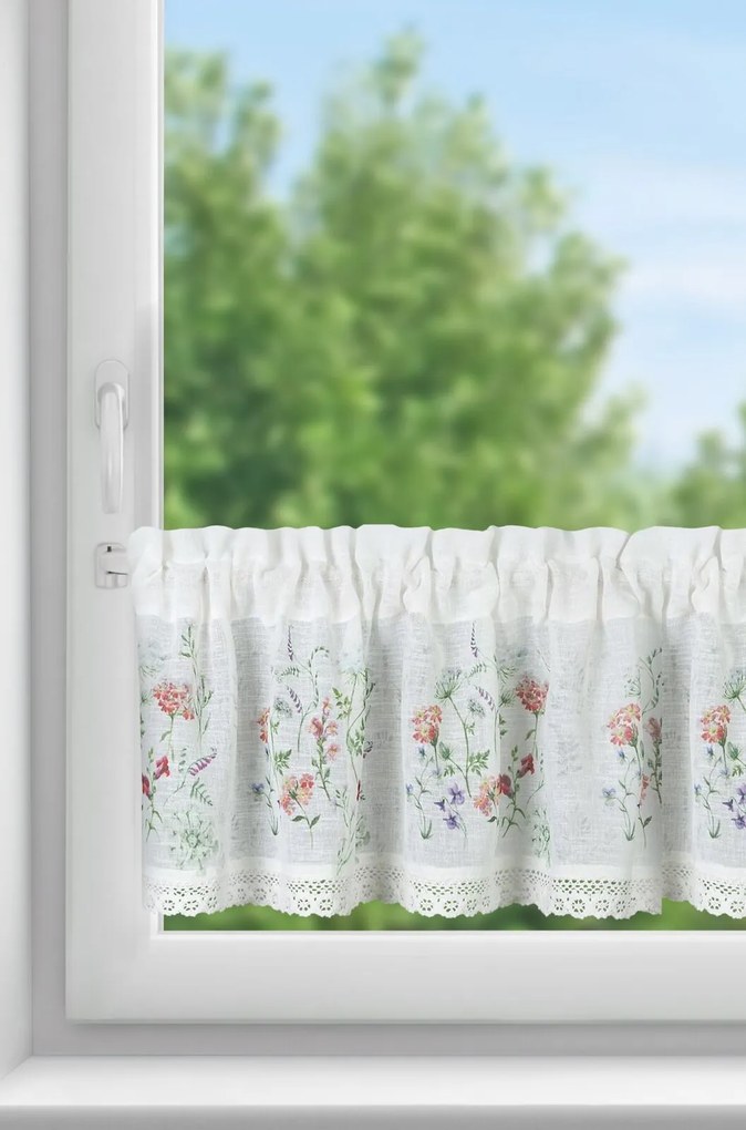 KRÁTKÁ ZÁCLONA NA PÁSCE SYLVIA 150X30 CM VÍCEBAREVNÁ