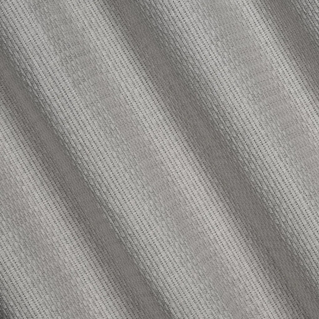 ZÁVĚS NA KROUŽCÍCH MADISON 140X250 CM STŘÍBRNÁ
