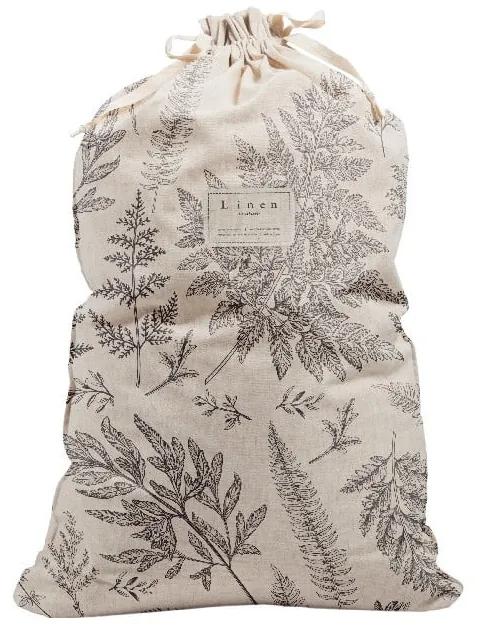 Látkový vak na prádlo s příměsí lnu Linen Couture Bag Countryside, výška 75 cm