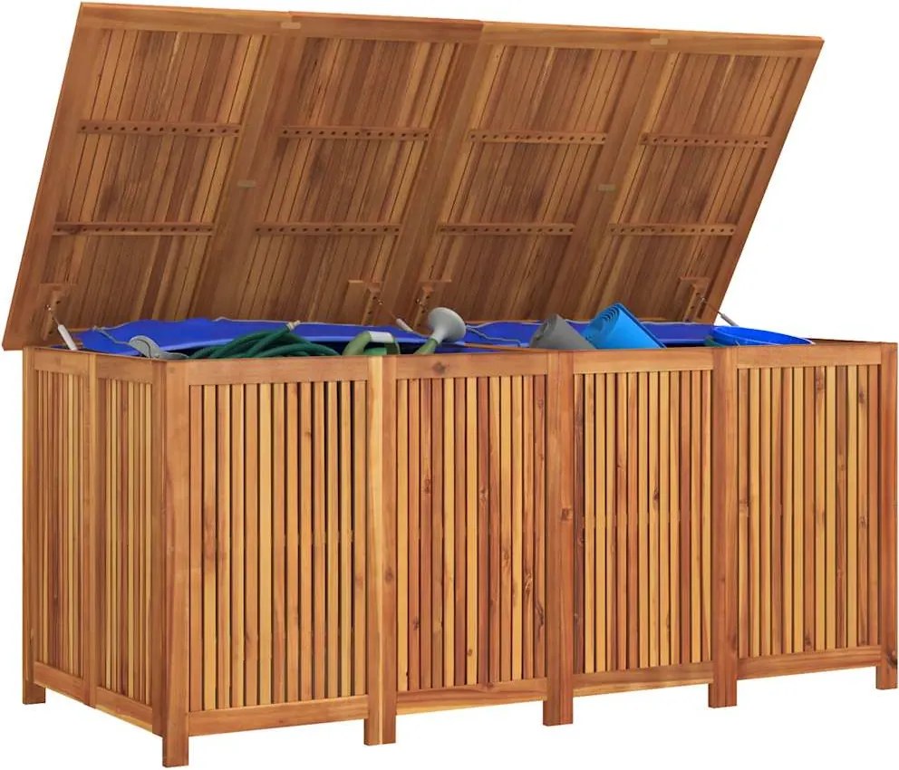 Zahradní úložný box 175 x 80 x 75 cm masivní akáciové dřevo 319708