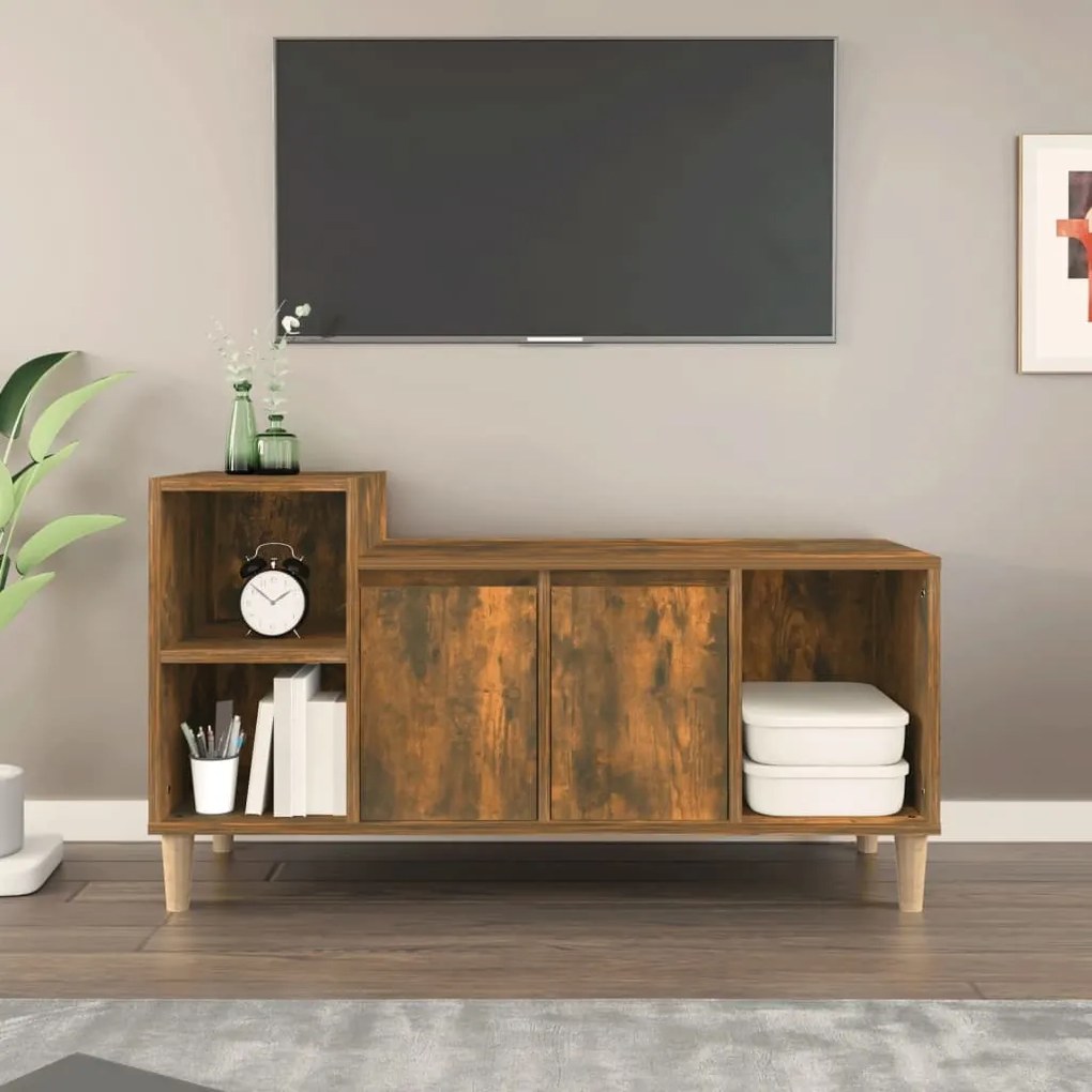 vidaXL TV skříňka 100x35x55 cm kompozitní dřevo [821176] Barva: Bílá