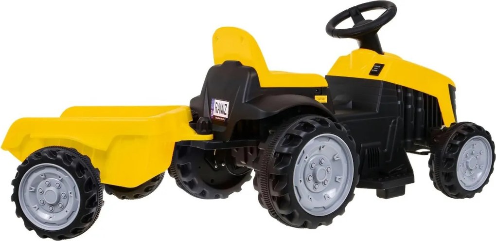Ramiz Traktor s přívěsem žlutý