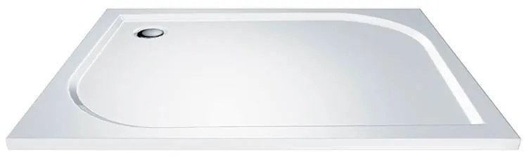 Mereo Obdélníková sprchová vanička, 120x90x3 cm, bez nožiček, litý mramor (CV77M)