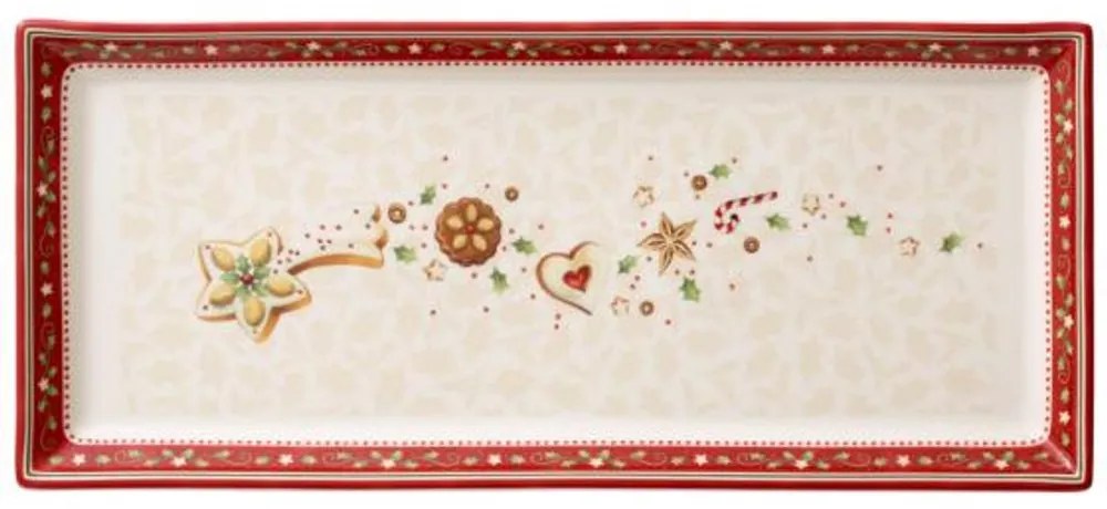 Winter Bakery Delight Hranatý koláčový podnos 39 x 17 cm, Villeroy & Boch