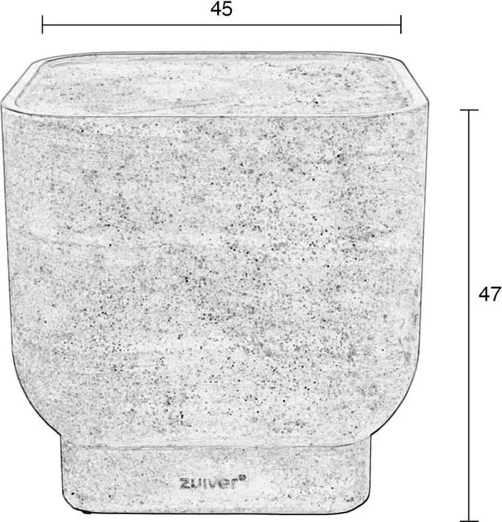 Odkládací stolek v dekoru kamene ø 45 cm Noble – Zuiver
