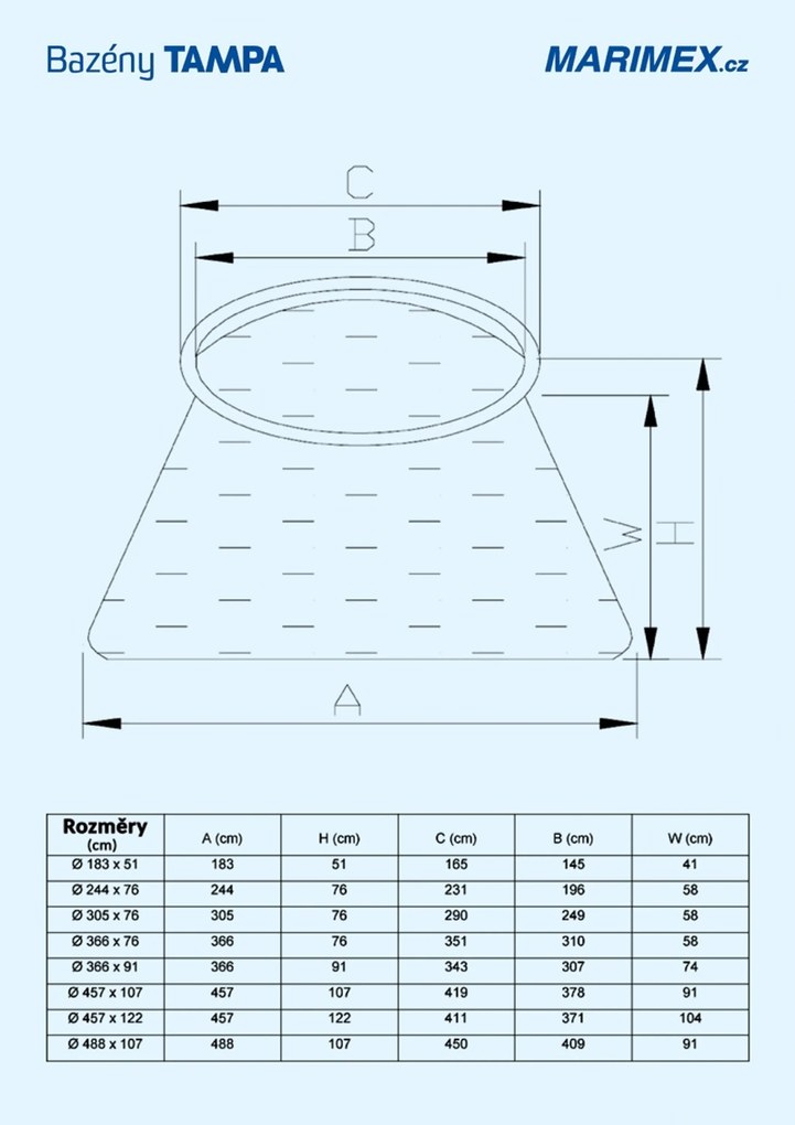 Intex | Bazén Tampa 3,05x0,76 m s pískovou filtrací | 10340123