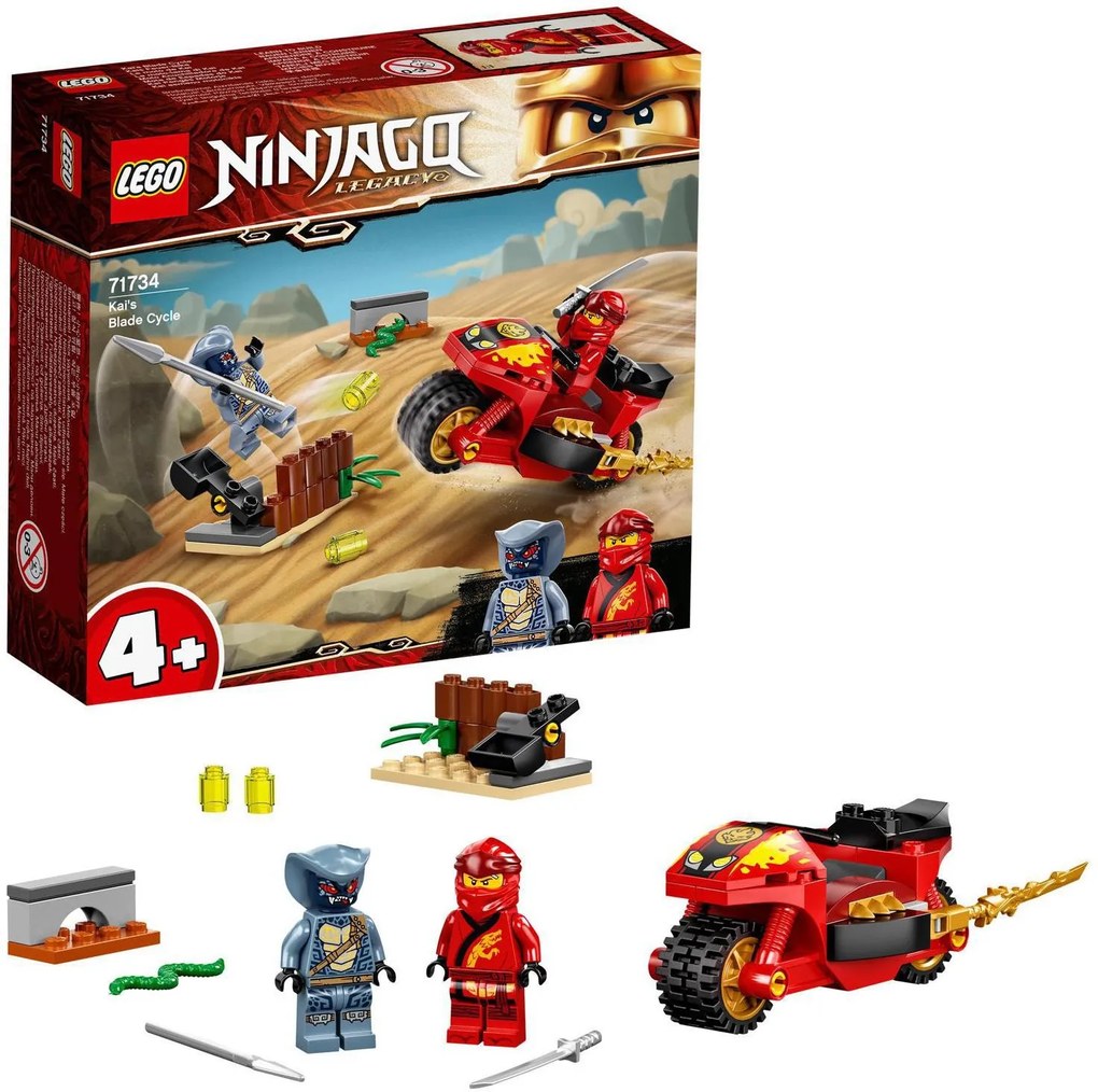 Lego stavebnice lego ninjago 71734 kaiova motorka s čepelemi