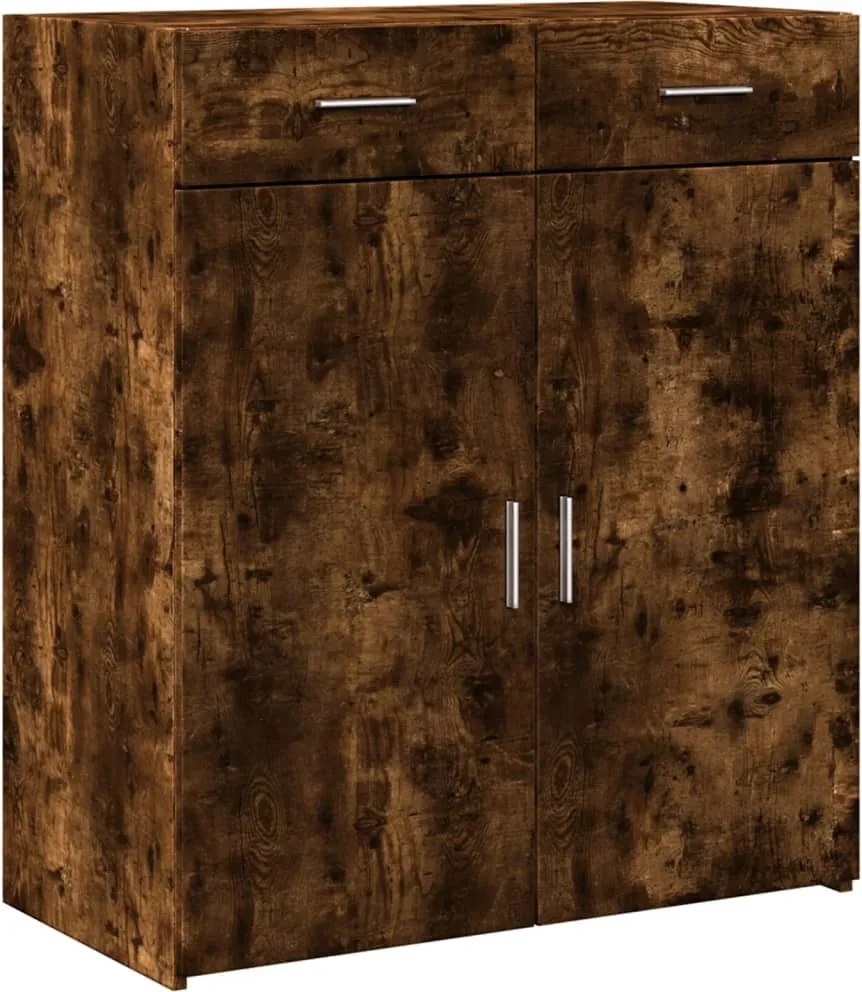 Příborník kouřový dub 80 x 42,5 x 93 cm kompozitní dřevo 3281473
