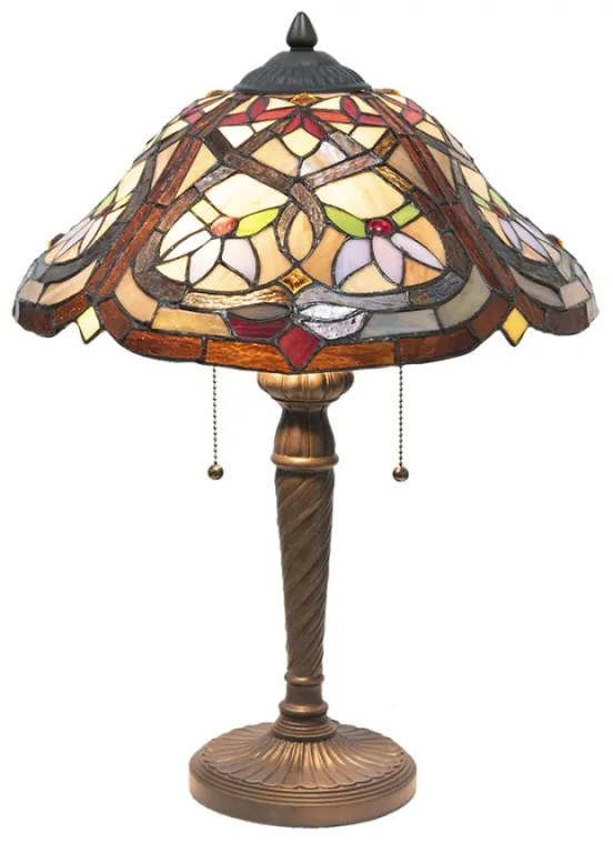 Stolní lampa Tiffany Piet – 40x54 cm