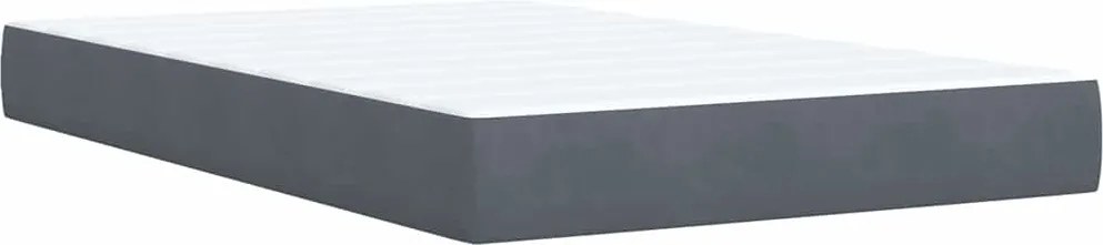Box spring postel s matrací tmavě šedý 120x190 cm samet 3287699