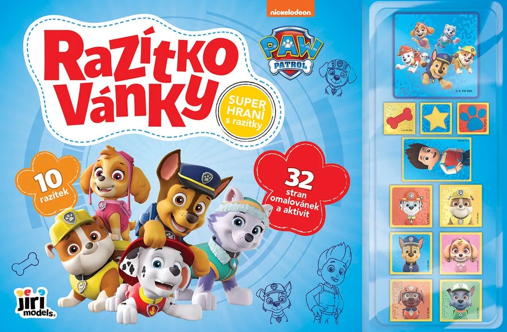 JIRI MODELS Razítkovánky Tlapková Patrola omalovánky + 10 razítek 0