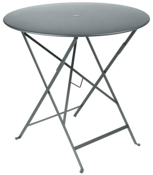 Šedý zahradní stolek Fermob Bistro, ⌀ 77 cm