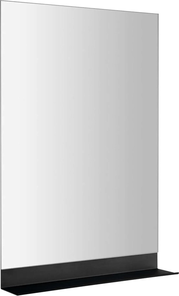 Aqualine Seca - Zrcadlo 50x95 cm, matná černá 22494S