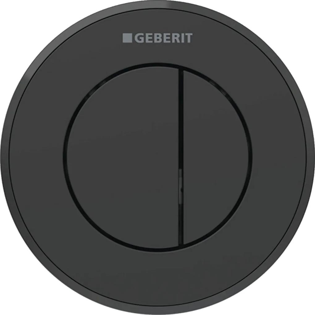 Geberit Splachovací systémy - Oddálené ovládání splachování typ 10, 2-činné, easy to clean, matná černá 116.055.16.1