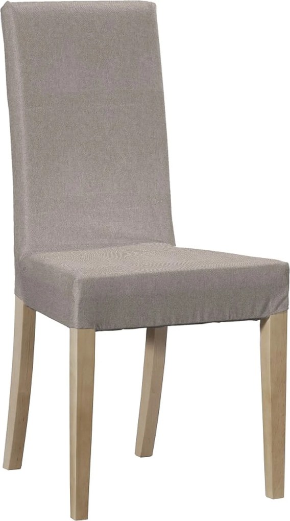 Potah na židli IKEA Harry, krátký barva béžová látka pletený vzor