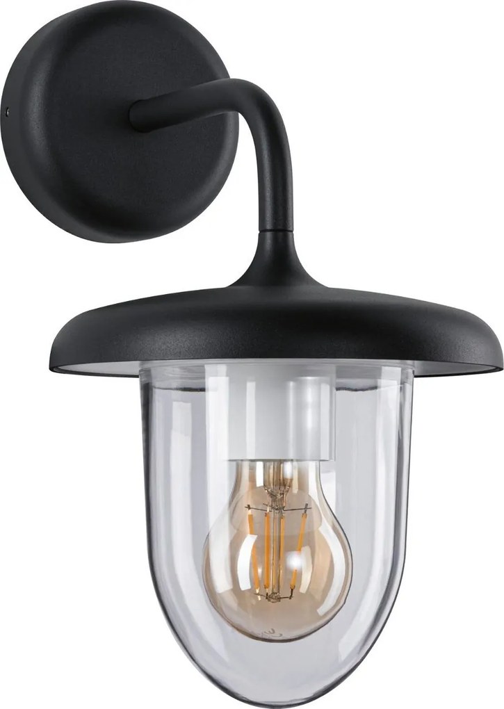 P 94757 Venkovní nástěnné svítidlo Vintario IP44 kruhové 180x250mm max. 20W 230V antracit hliník - PAULMANN