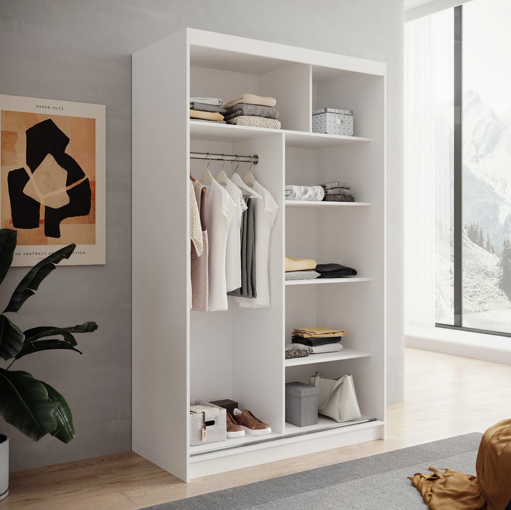 ADRK Furniture Posuvná skříň Lizi 120 ADRK-SW-LIZ-120-WW
