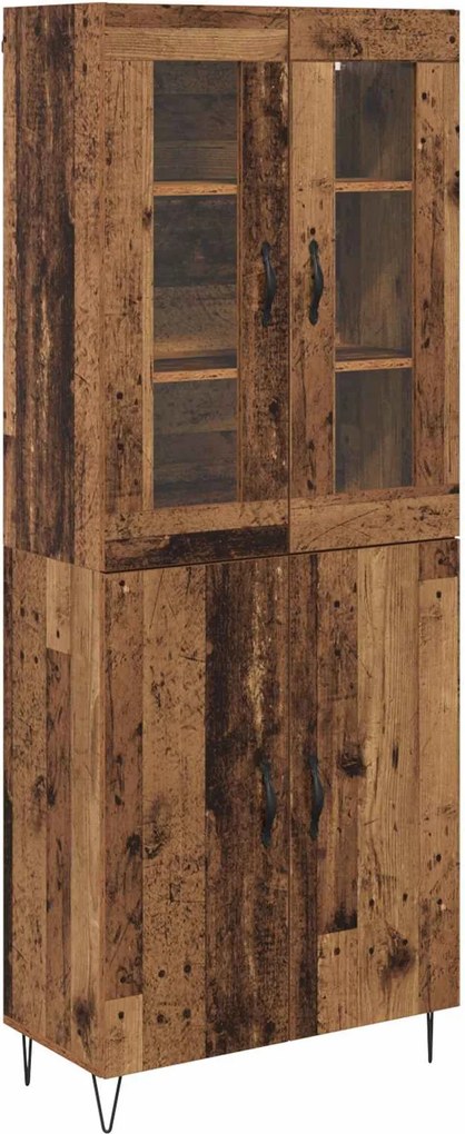 Vysoký bufet Staré dřevo 69,5 x 34 x 90 cm Kompozitní dřevo 3402692