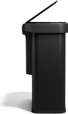 Simplehuman DUAL SENSOR černý / Odpadkový koš / Bezdotykový / Hlasové