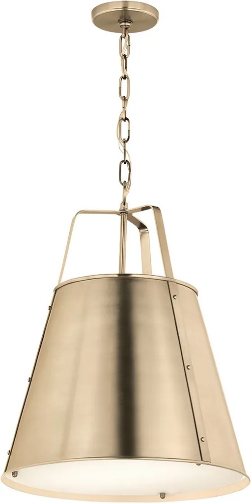 Industriální lustr nad stůl Elstead Etcher 46 cm 2x E27 šampaňský bronz