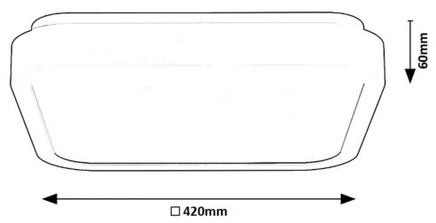 Rabalux 71256 - LED Koupelnové stropní svítidlo SAMIRA LED/48W/230V IP44 černá