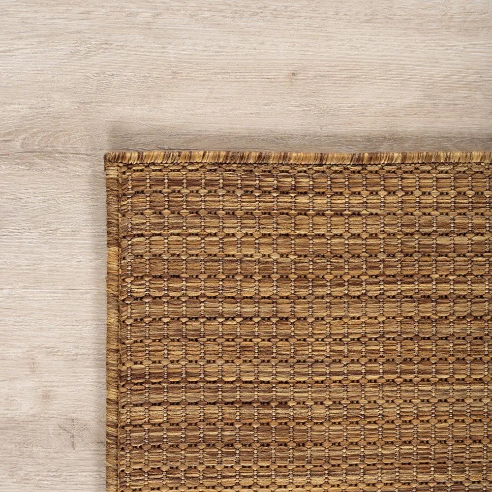 Hnědý kulatý vnitřní a venkovní koberec ø 160 cm Mira 1450 – Ayyildiz Carpets