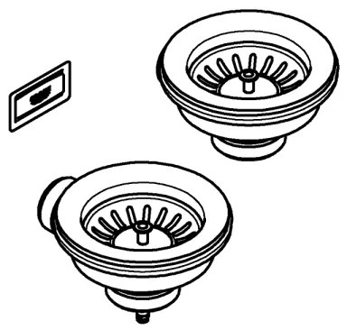 GROHE 40997DL0 - Odtoková souprava příslušenství bronzová