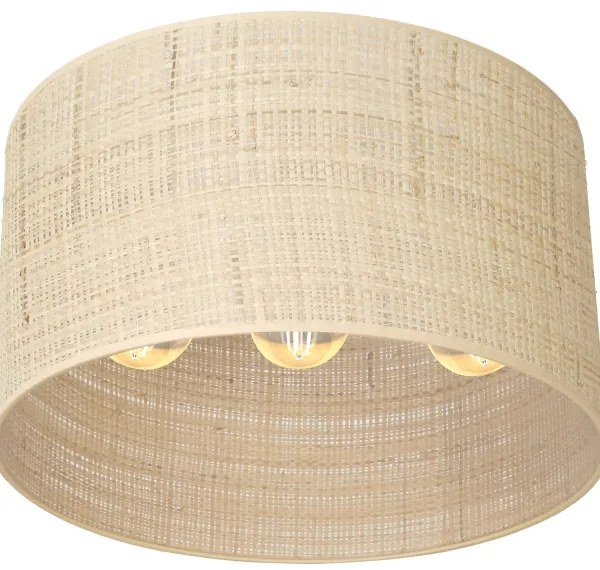 Lustr přisazený RATTAN 3xE27/60W/230V ratan
