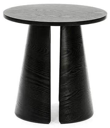 Odkládací stolek cep černý 50 x 50 MUZZA
