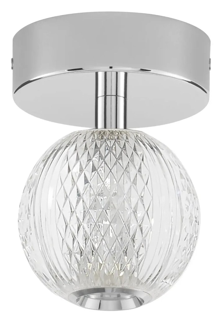 LED stropní svítidlo Brillante chrom