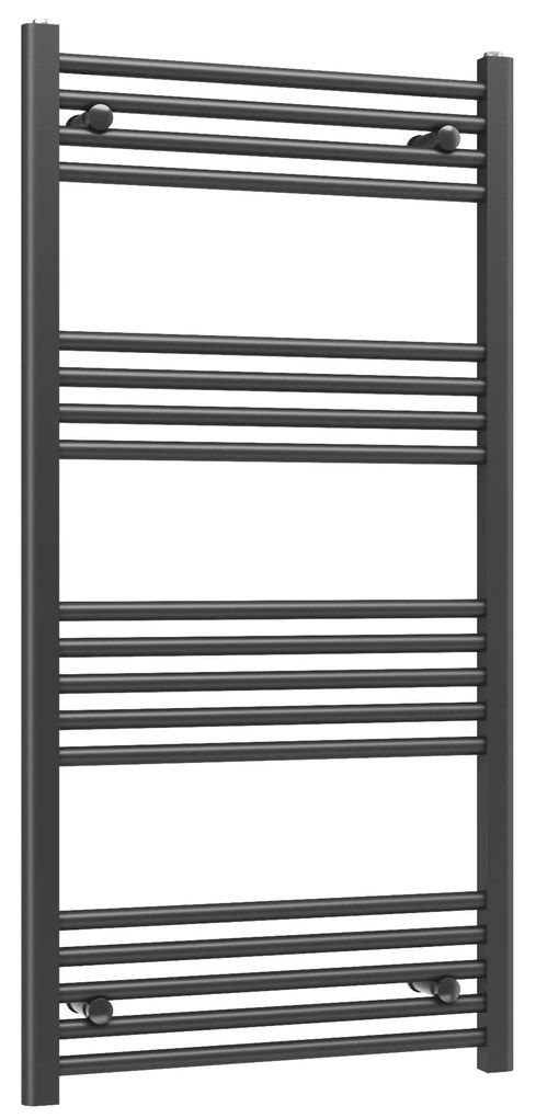 Gamma Erga Basic, topné těleso 1200x600 mm, 555 W, černá, ERG-LAV-BASIC-12060-BK
