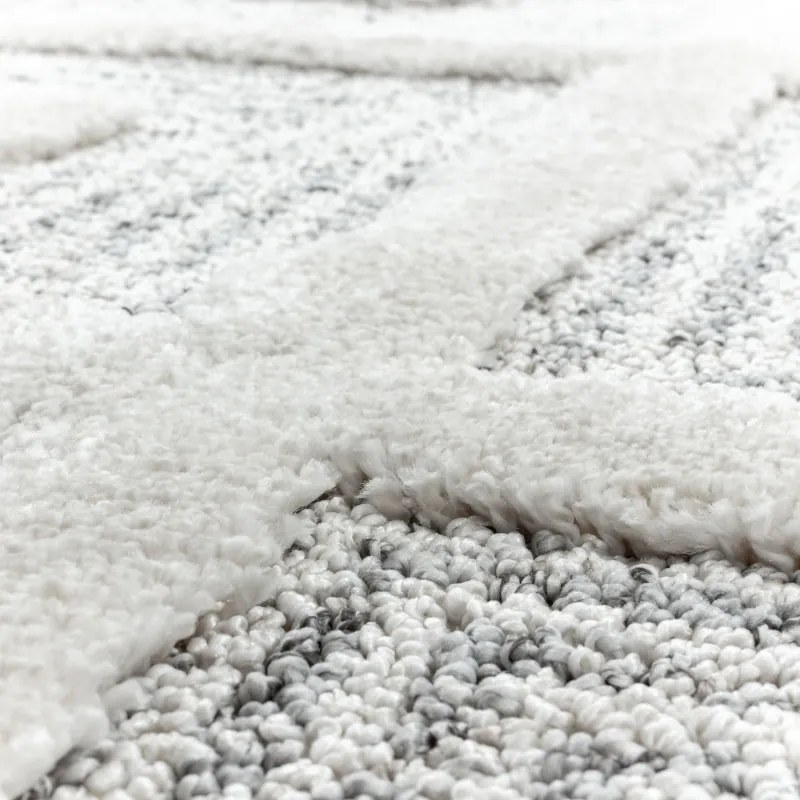 Ayyildiz, Kusový koberec Pisa 4707 Grey kruh, 120x120 (průměr) kruh, šedá, ložnice