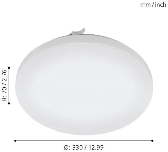 Eglo 79523 - LED Koupelnové stropní svítidlo TUSCOLA LED/14,6W/230V IP44