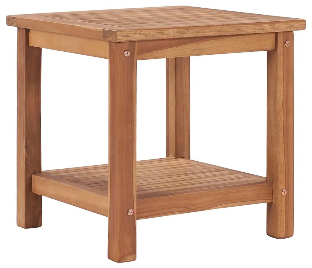48979 vidaXL Konferenční stolek 45 x 45 x 45 cm masivní teakové dřevo