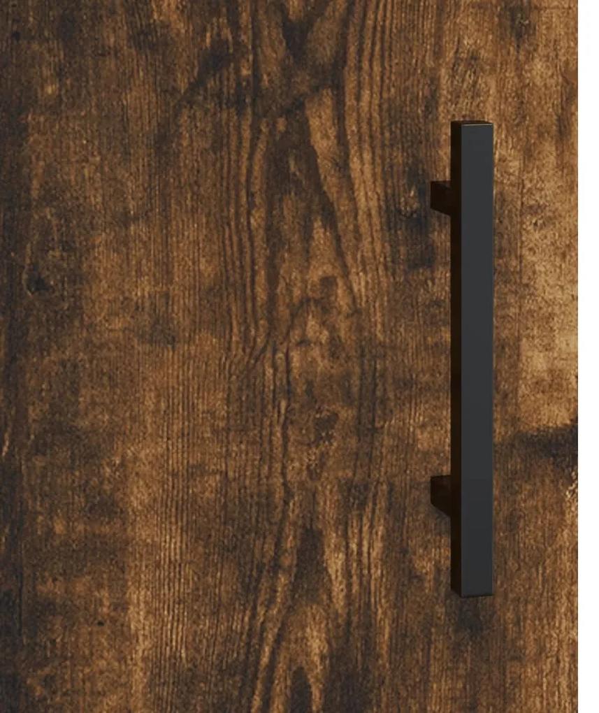 Skříň highboard kouřový dub 69,5 x 34 x 180 cm kompozitní dřevo,  3189282