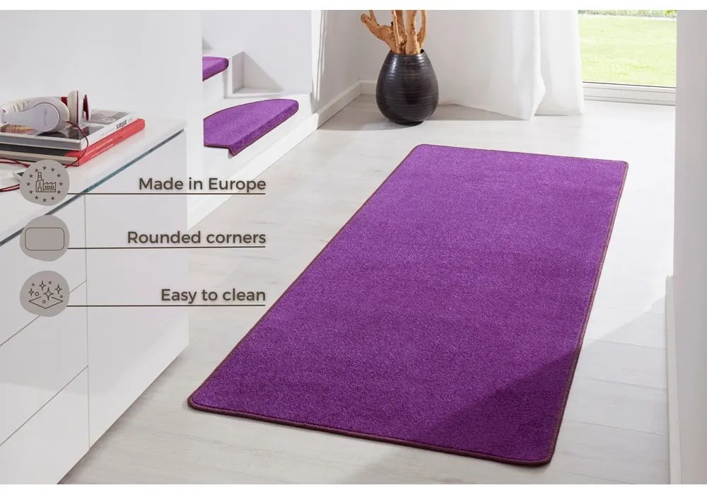 Tmavě fialový běhoun 80x300 cm Fancy – Hanse Home