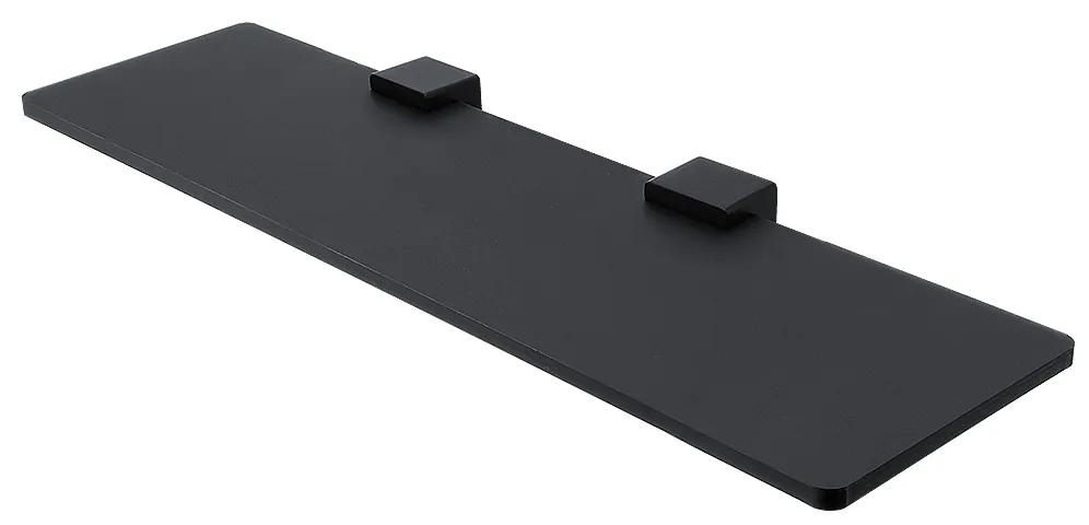 Černá police do koupelny z plexiglass, 50 cm NIMCO KIBO černá Ki-X350-C-90