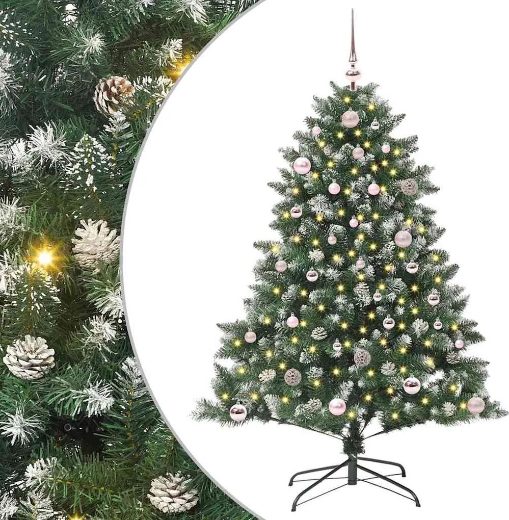 Umělý vánoční stromeček Zelená 150 cm PVC, plast a ocel 3395223