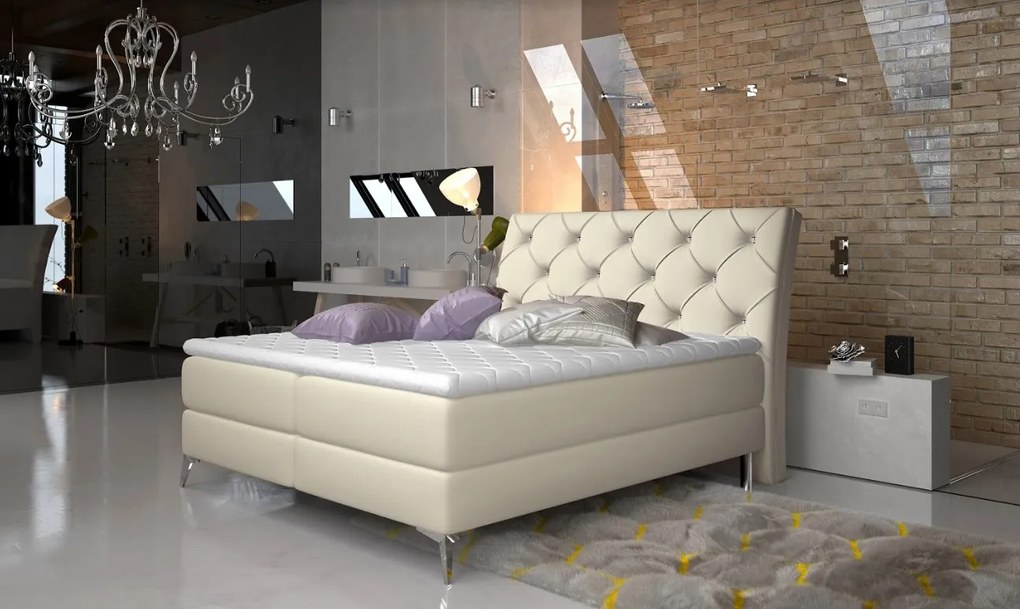 Boxspring AMORE 160/200 (ekokůže Soft 33)