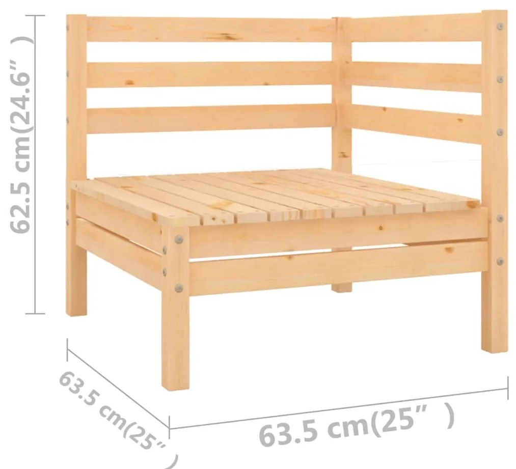 vidaXL Marketos 6dílná zahradní sedací souprava masivní borovice