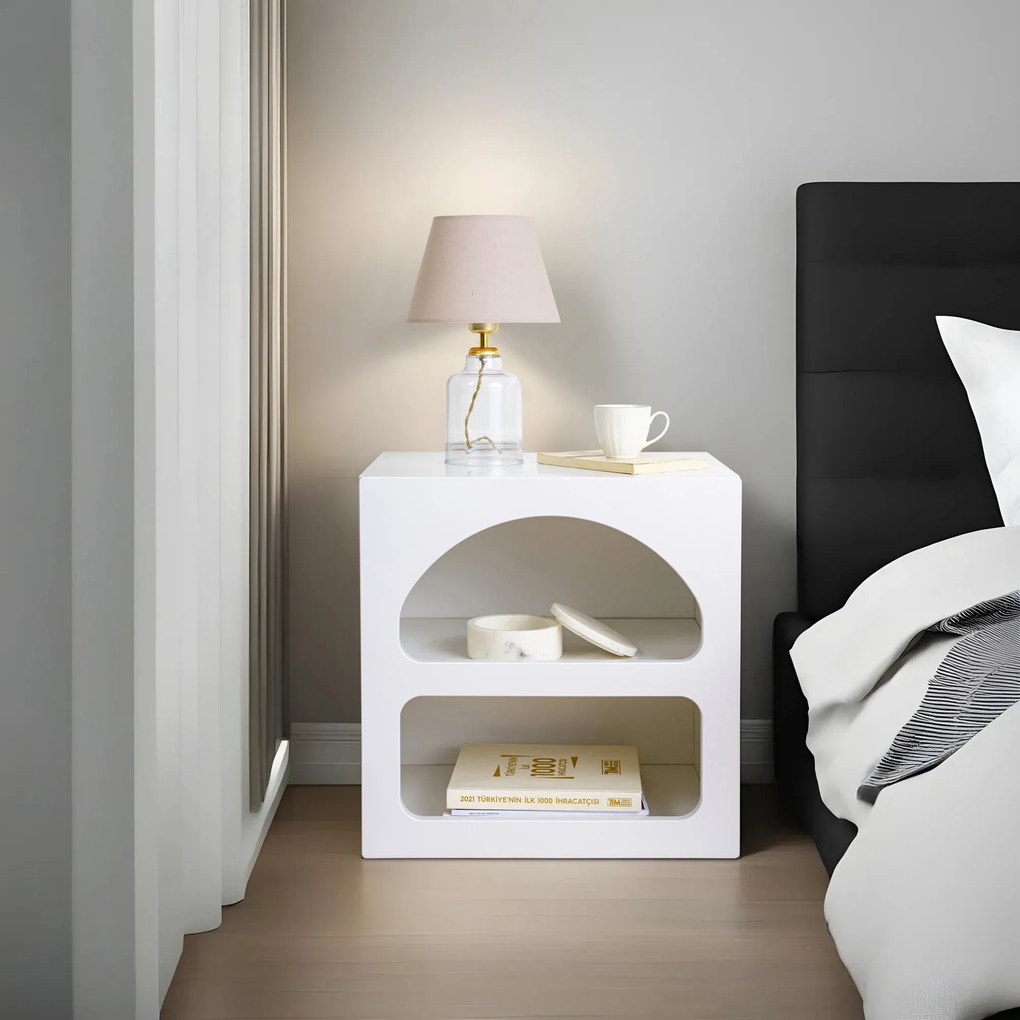 Kalune design Odkládací stolek LORIN bílý