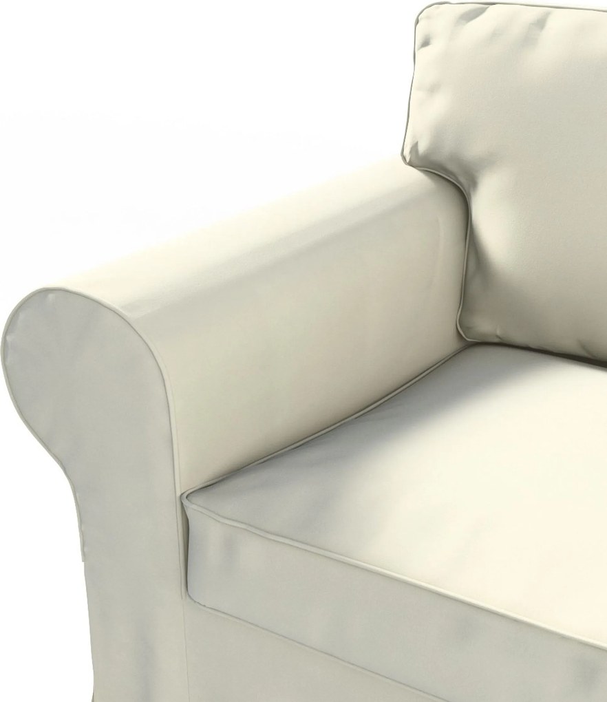 Potah na křeslo IKEA Ektorp barva krémová látka lesklé, sametová