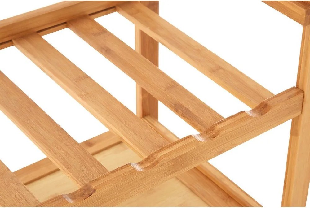 Bambusový servírovací stolek na kolečkách 41x58 cm Harlow – Premier Housewares